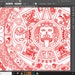 Wall Panel aztec Calendar. Vector Dxf, Cdr,svg, for CNC, Vector File ...