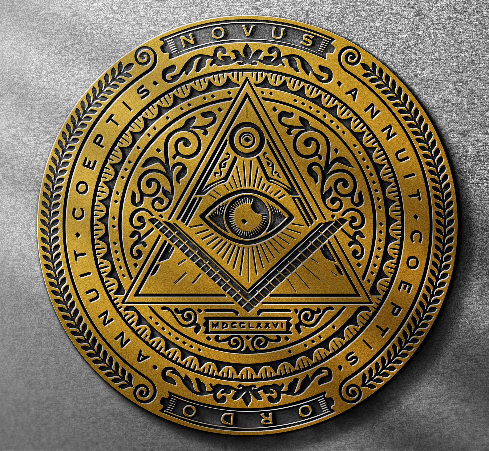 Novus Ordo Seclorum illumination 2021 Vector dxf cdrsvg Ai | Etsy