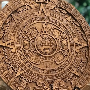 Wall Panel aztec Calendar. Vector Dxf, Cdr,svg, for CNC, Vector File ...