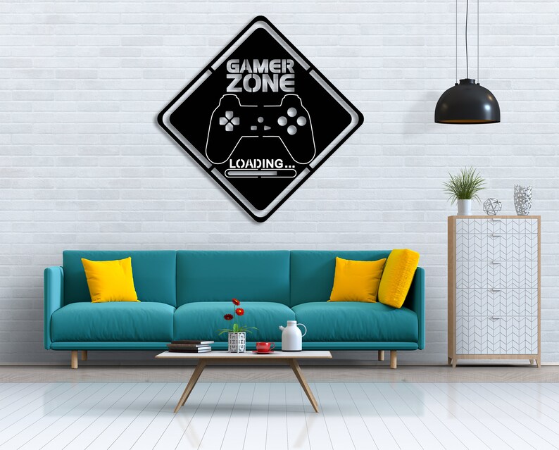 Gamer Zone Sign Perfect SVG DXF File Amazing Wall Decor Vector - Etsy ...