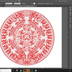 Wall Panel aztec Calendar. Vector Dxf, Cdr,svg, for CNC, Vector File ...