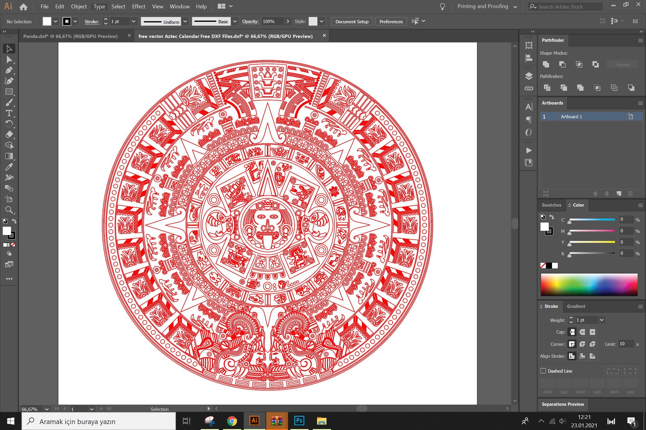 Wall Panel aztec Calendar. Vector Dxf Cdrsvg - Etsy Canada