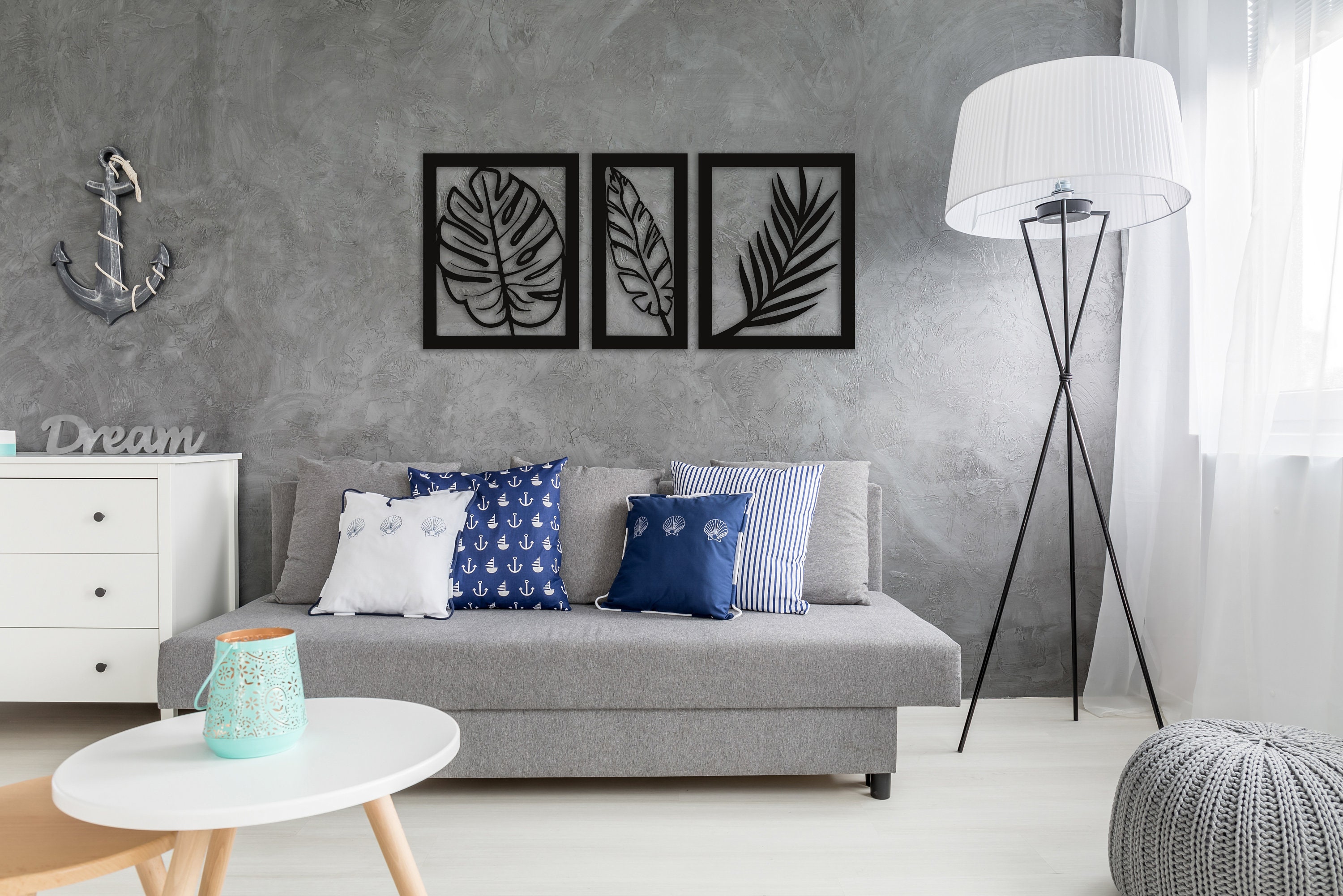 Wall Panel 3 Leaf With Frame . Vector Dxf | Etsy