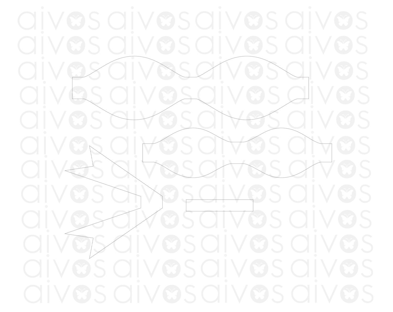 Bow Bundle Svg Bow Template Svg Hair Bow Template Hair Bow Etsy