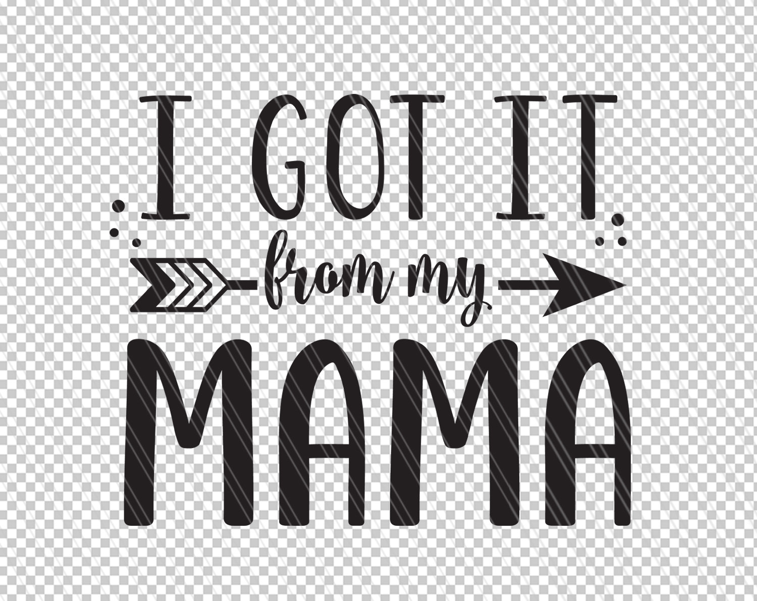 I Got It From My Mama Baby Svg Little Girl Svg Toddler Svg - Etsy