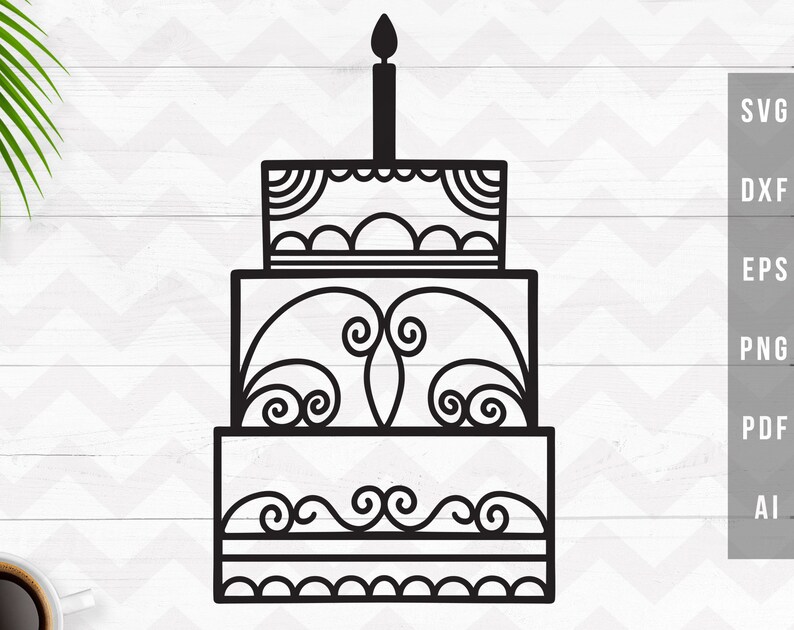 Cake Svg, Birthday Svg, Birthday Cake Svg, Cake Design, Cake Clipart ...