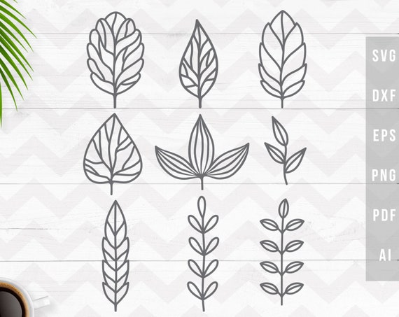 Feuilles svg Feuille svg Feuilles modèle de conception - Etsy France