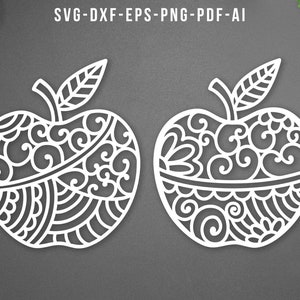 Apple Svg, Apple Mandala Svg, Apple Clipart,mandala Svg, Cricut ...