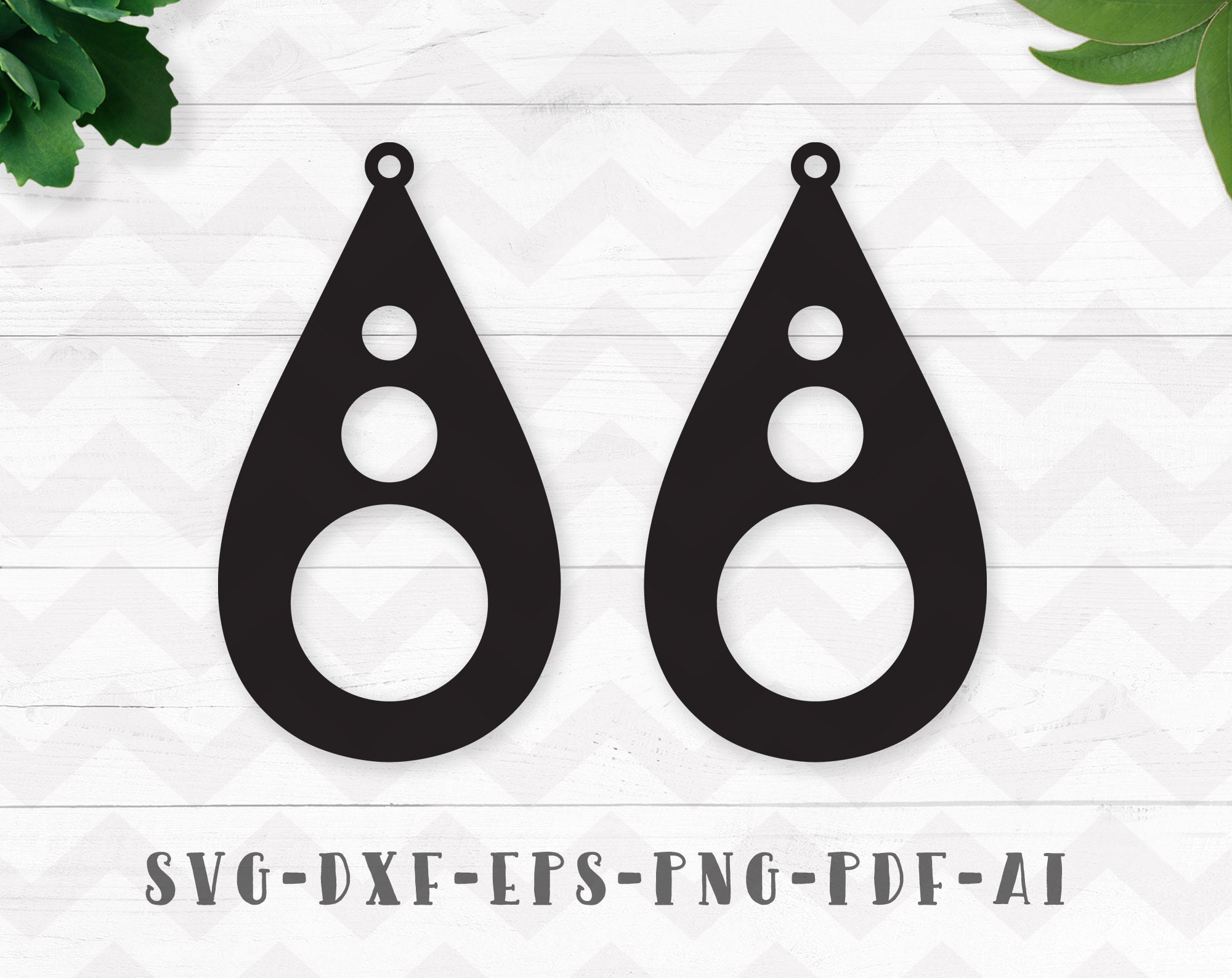 Tear Drop Earrings Svg, Earrings Svg, Faux Leather Earring, Earring ...