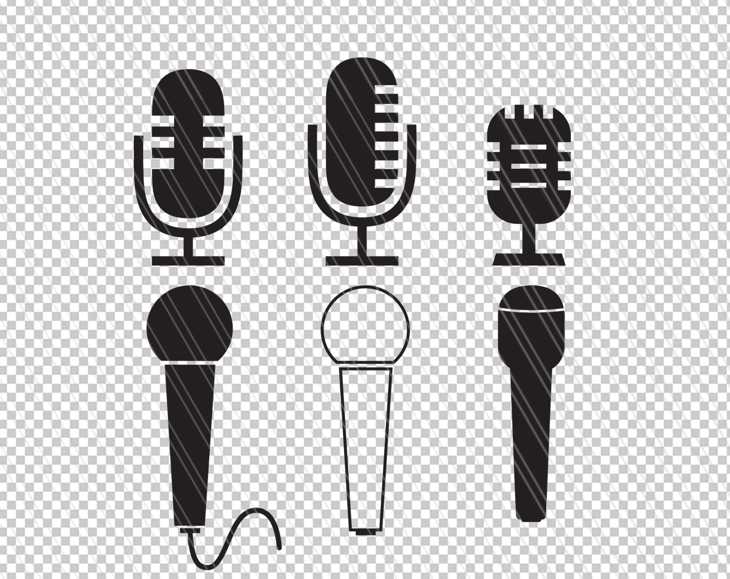 Microfoon svg Mic svg Zingen svg Muziek svg clipart | Etsy Nederland