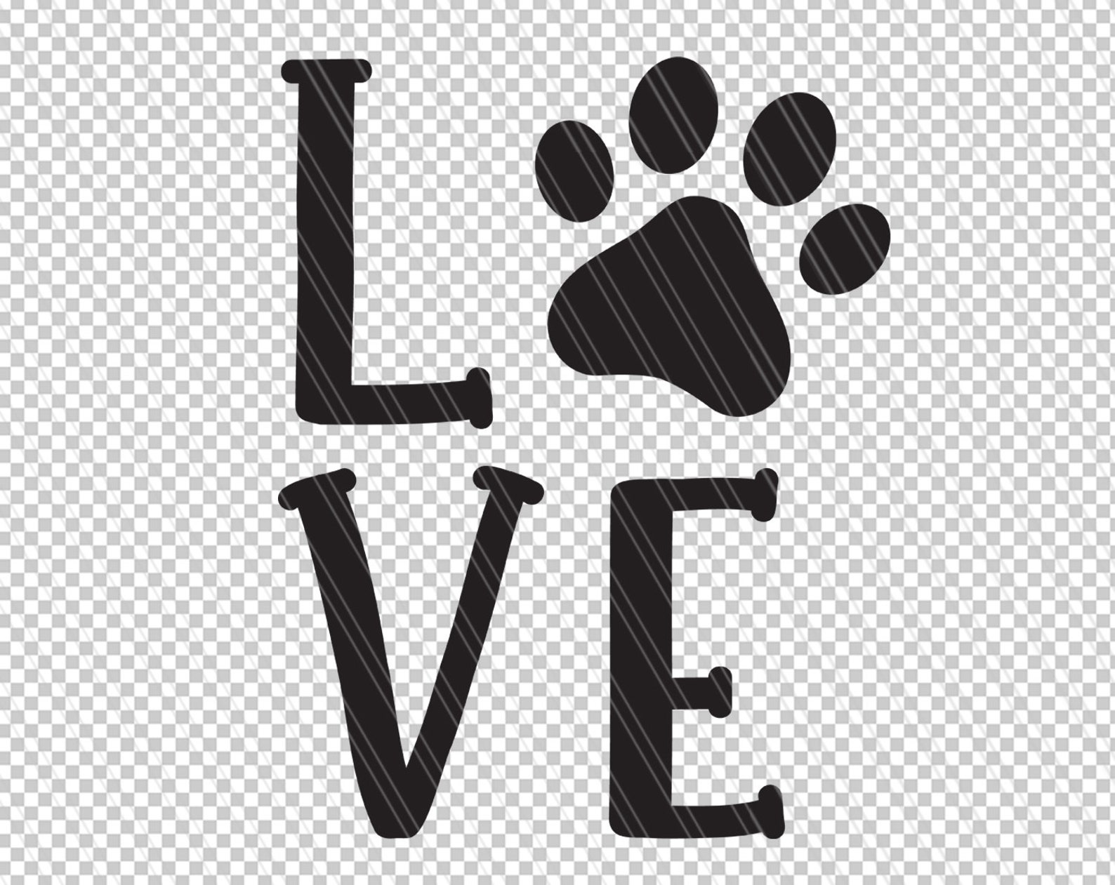 Love Paw Print Svg, Dog Love Svg, Dog Mom, Cat Mom Svg, Love Pet Svg ...
