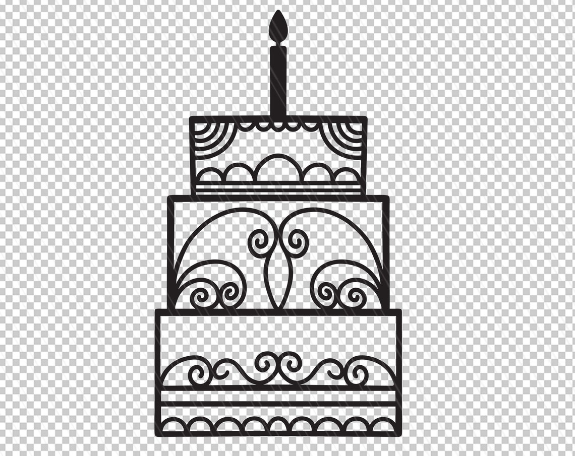 Cake Svg Birthday Svg Birthday Cake Svg Cake Design Cake - Etsy