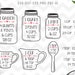 Conversion Chart Svg,kitchen Measuring Cheat Sheet Bundle,kitchen Svg ...