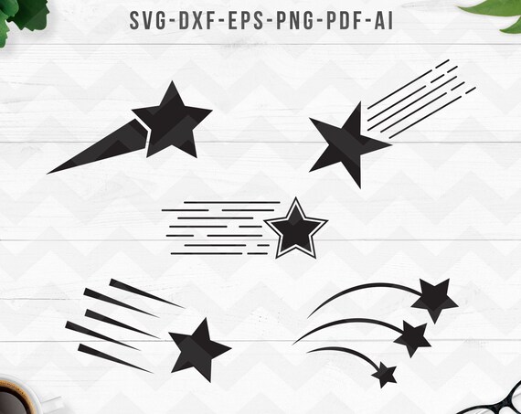 Stars Svg Shooting Star Svg Falling Stars Svg Star Vector - Etsy UK