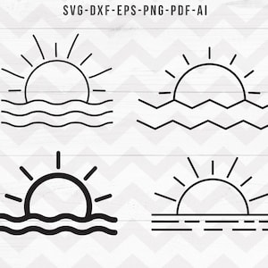 Sunrise Svg, Sunset Svg, Sunshine Svg, Sun Svg, Nature Svg, Tshirt ...