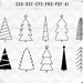 Christmas Svg, Christmas Trees Svg, Christmas Tree SVG, Xmas Clipart ...