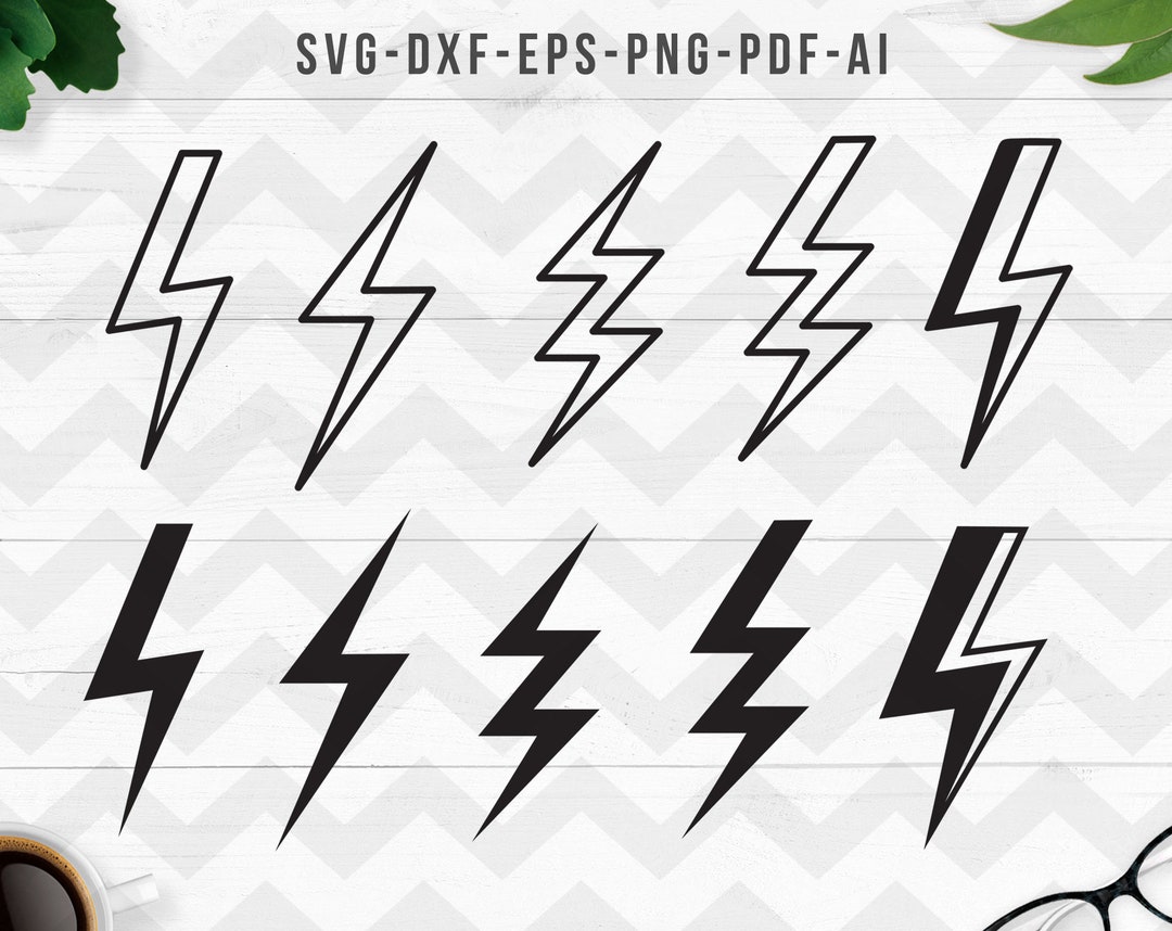 Lightning Svg, Thunder Svg, Lightning Bolt Svg, Lightning Bundle Svg ...