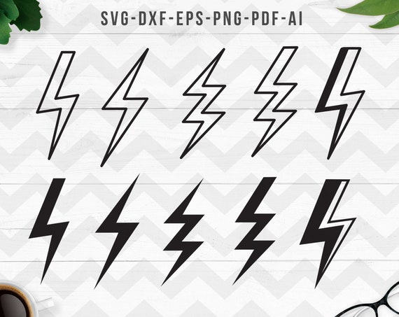Blitz Svg Donner Svg Blitz Svg Lightning Bundle Svg | Etsy