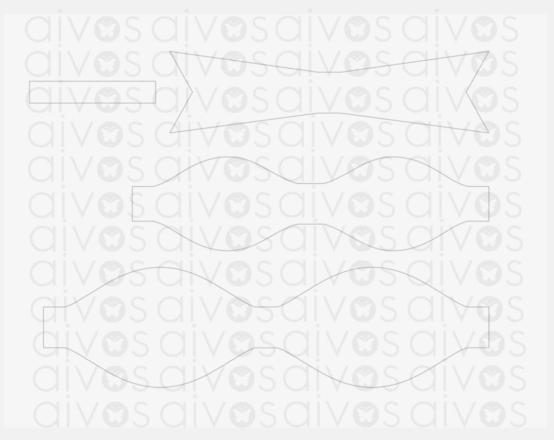 Bow Bundle Svg Bow Template Svg Hair Bow Template Hair Bow Etsy
