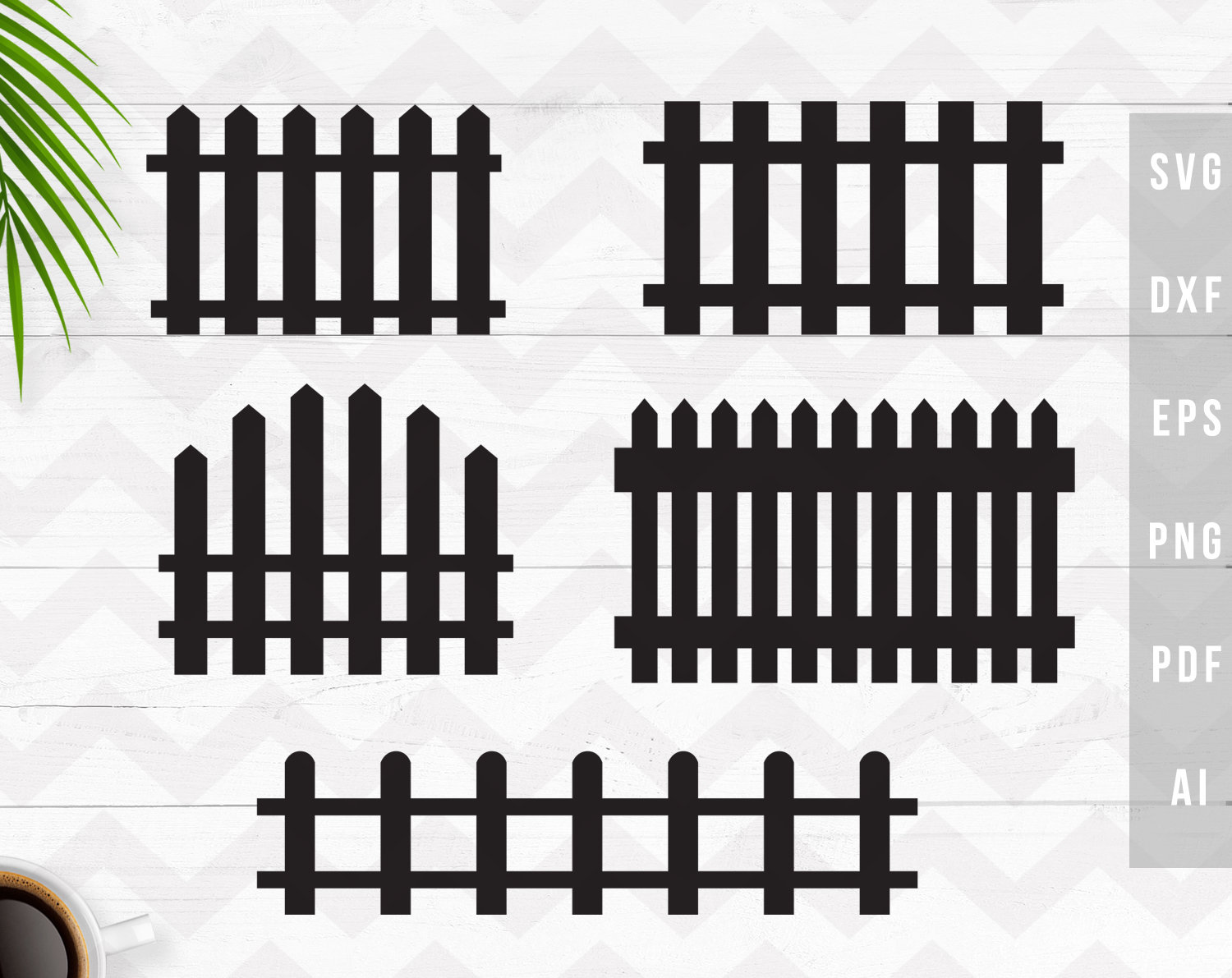 Fence SVG, Garden Fence Svg, Outdoor Fence Svg Clipart, Picket Fence ...