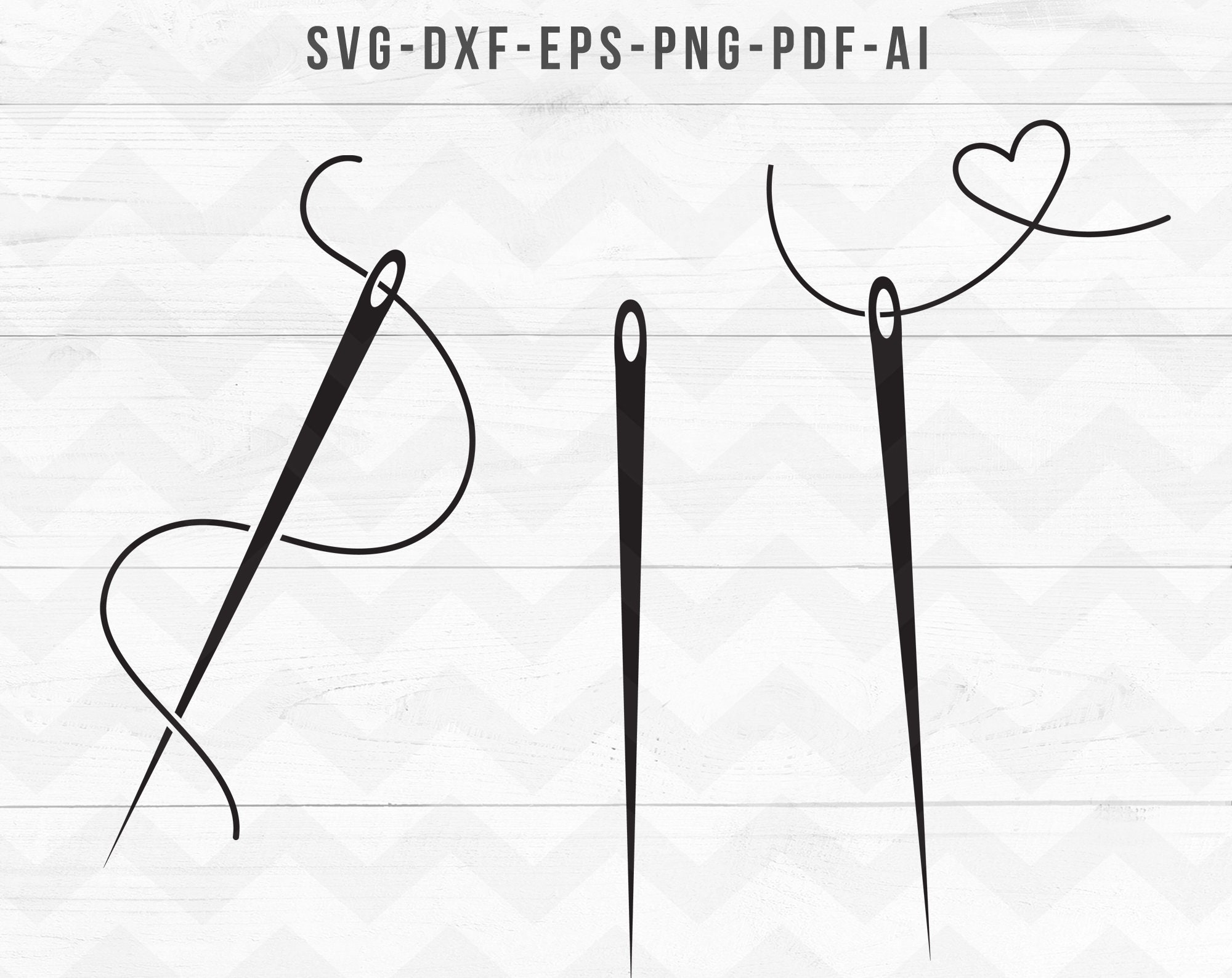 Sewing Needle Svg, Sewing Needle and Thread Cut File, Sewing Needle ...