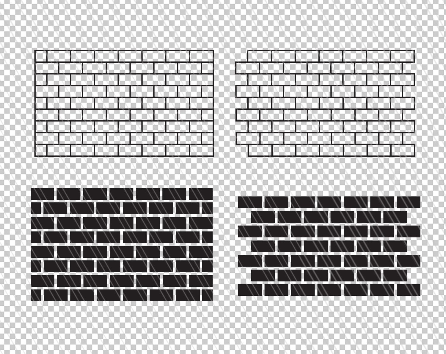 Gray Brick Wall Clipart