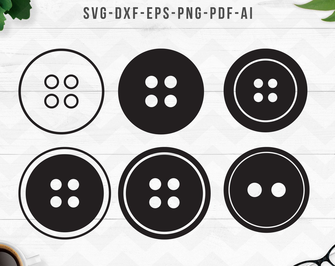 Sewing Button Svg, Button Svg, Sewing Button Cut Files, Sewing Button ...