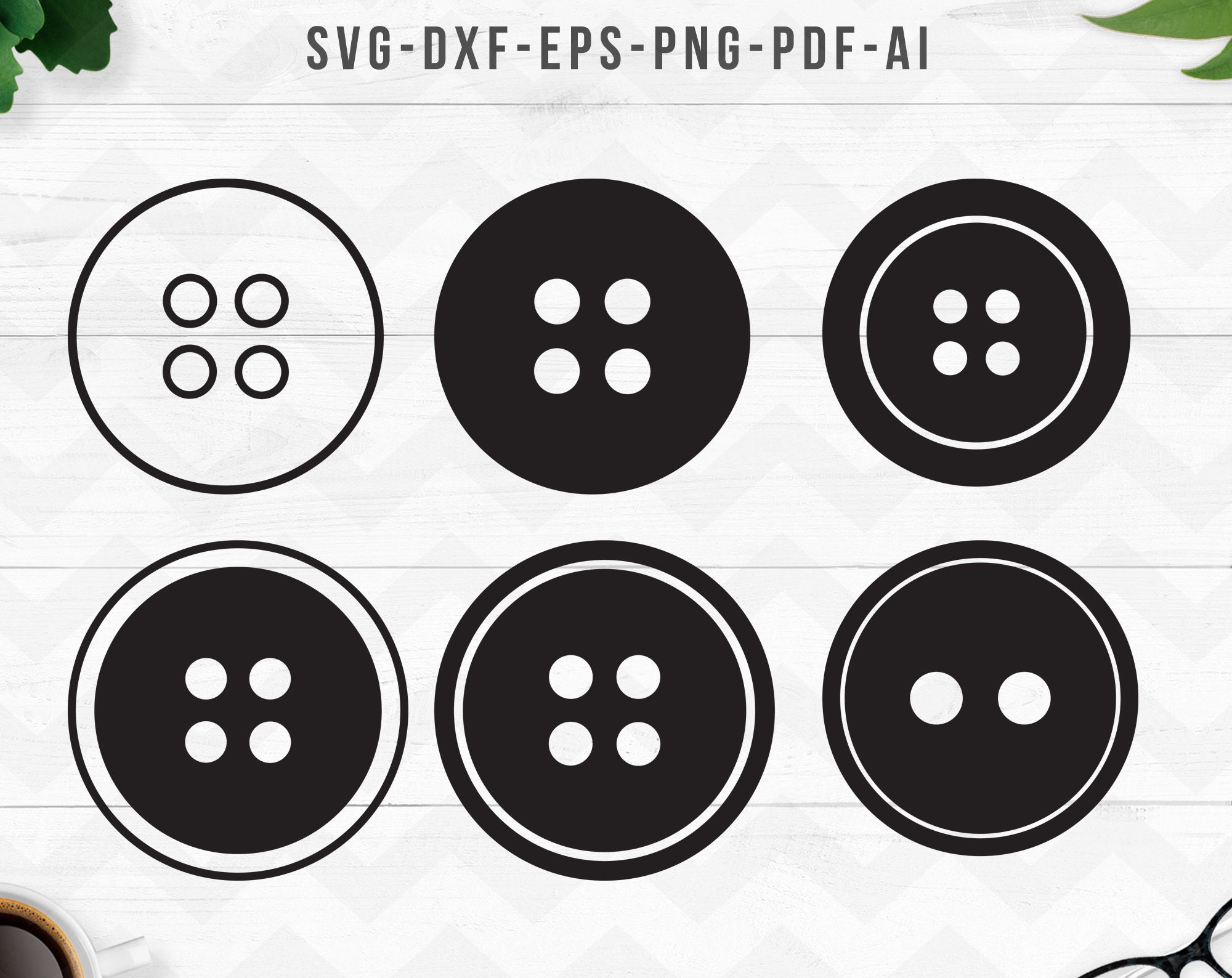 Sewing Button Vector