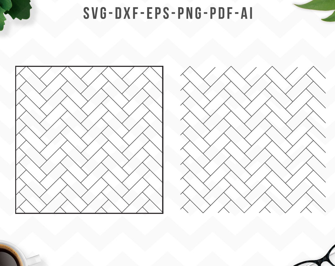 Herringbone Pattern Svg, Brick Wall Pattern Clipart, Geometric Pattern ...