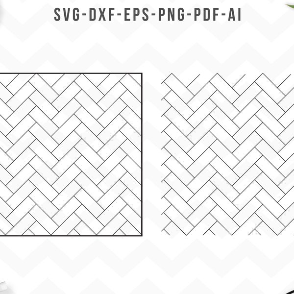 Herringbone Stencil - Etsy