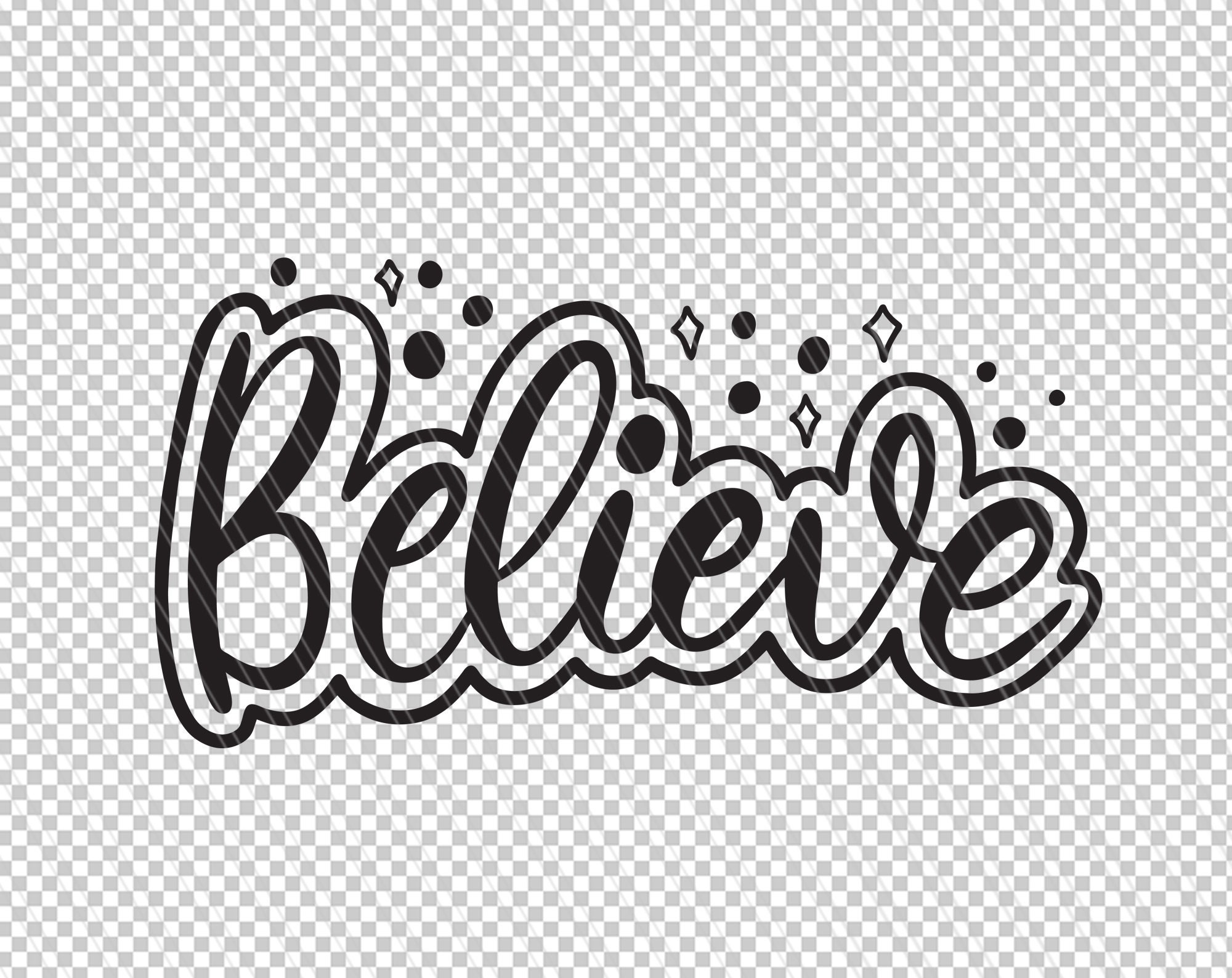 Believe svg Believe sign svg Christmas SVG Screen printing | Etsy