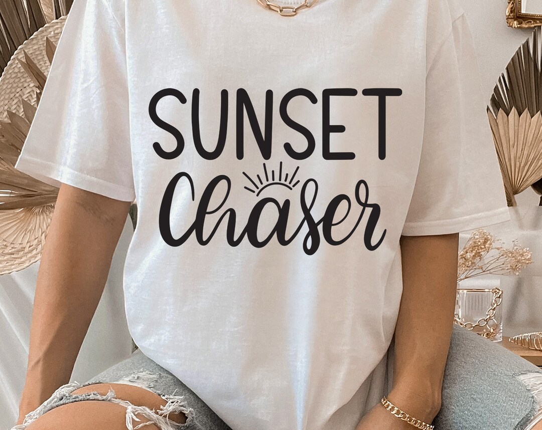 Sunset Chaser Svg, Sunset Svg, Summer Svg, Boho Svg, Vacation Svg ...