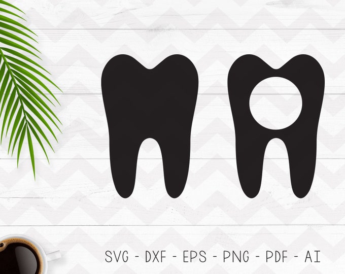Tooth Svg, Tooth Monogram Svg Tooth Clipart Teeth Digital Download Svg ...