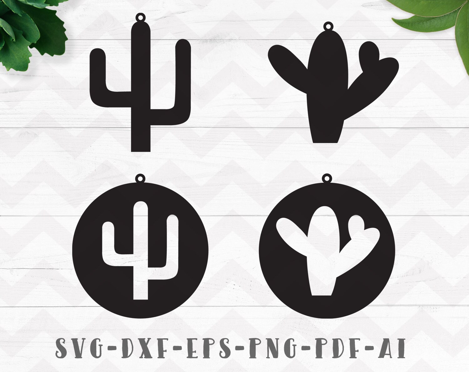 Cactus earrings svgCactus circle earring svg Faux Leather | Etsy