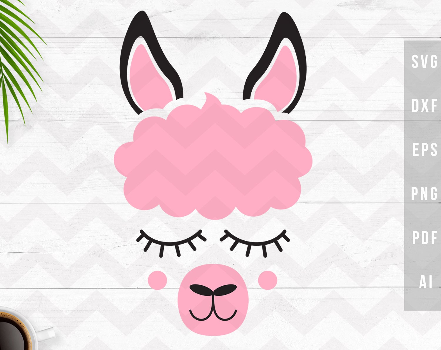 Llama Svg Llama Face Svg Blushing Llama Eyelashes Svg - Etsy