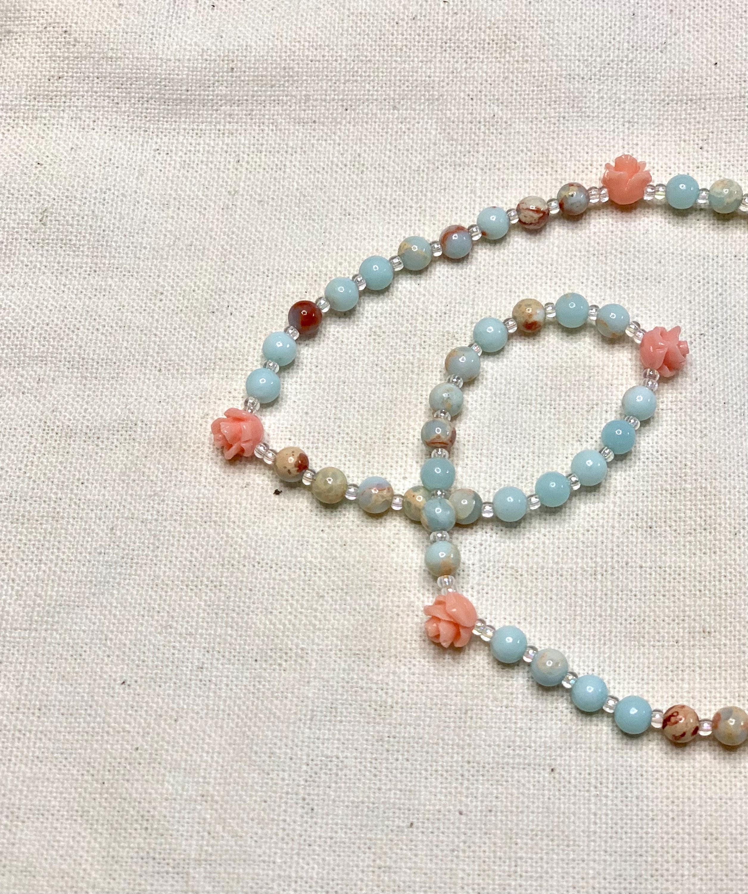 Aqua Terra Jasper 5 Decade Double Wrap Rosary Bracelet - Etsy