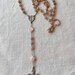 Sunstone Rose Traditional Rosary - Etsy