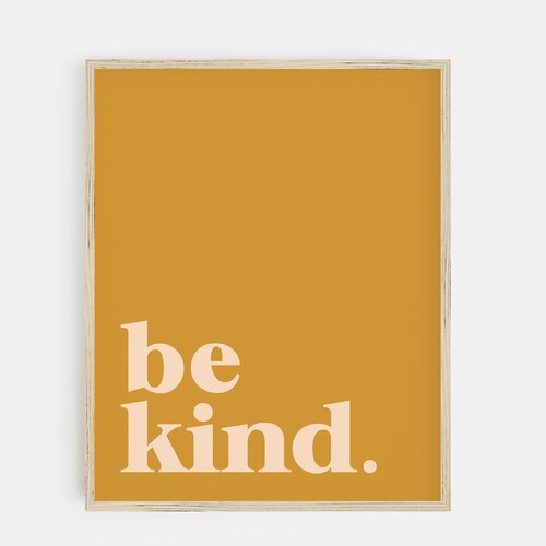 Cool to Be Kind Printable Wall Art 70s Art Print 70s - Etsy