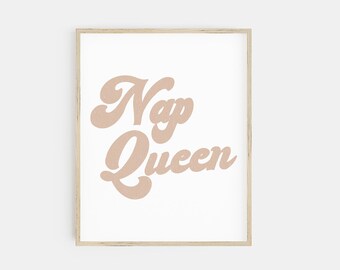 Nap Queen Print - Etsy