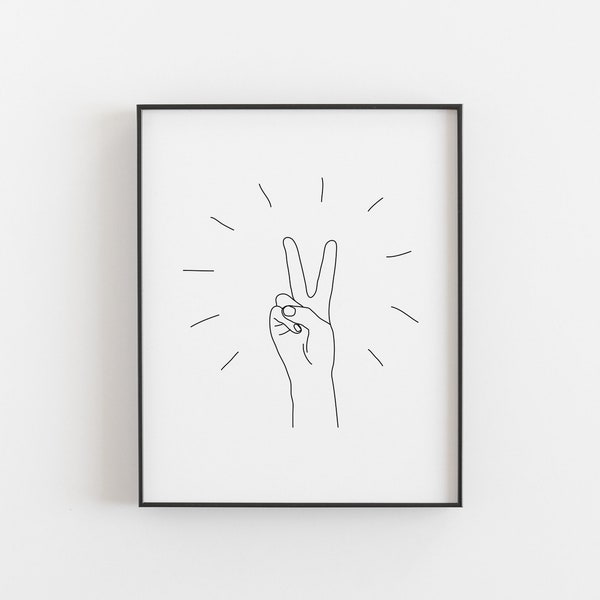 Peace Sign Poster - Etsy