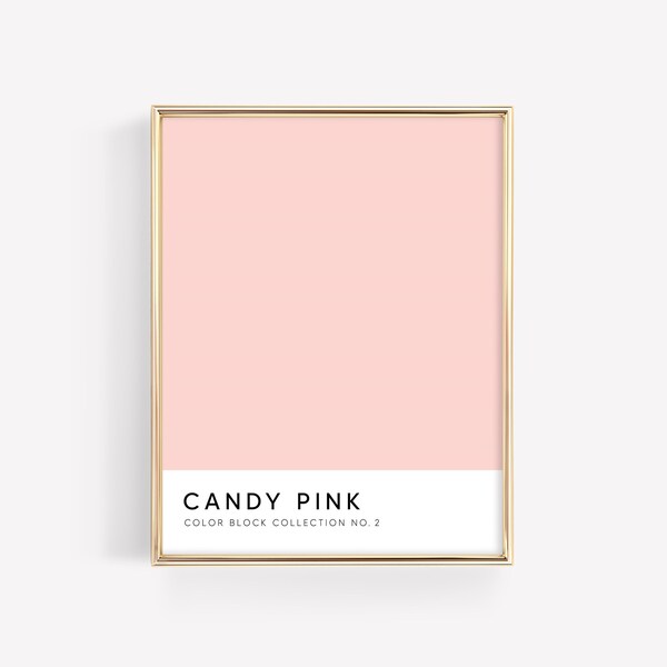 Pink Color Block - Etsy