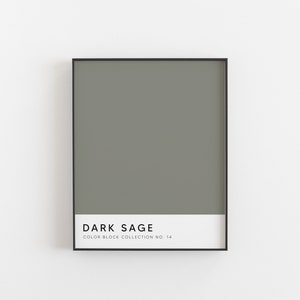 Modern Wall Art | Color Block Prints | Minimal Print Set of 6 - Etsy