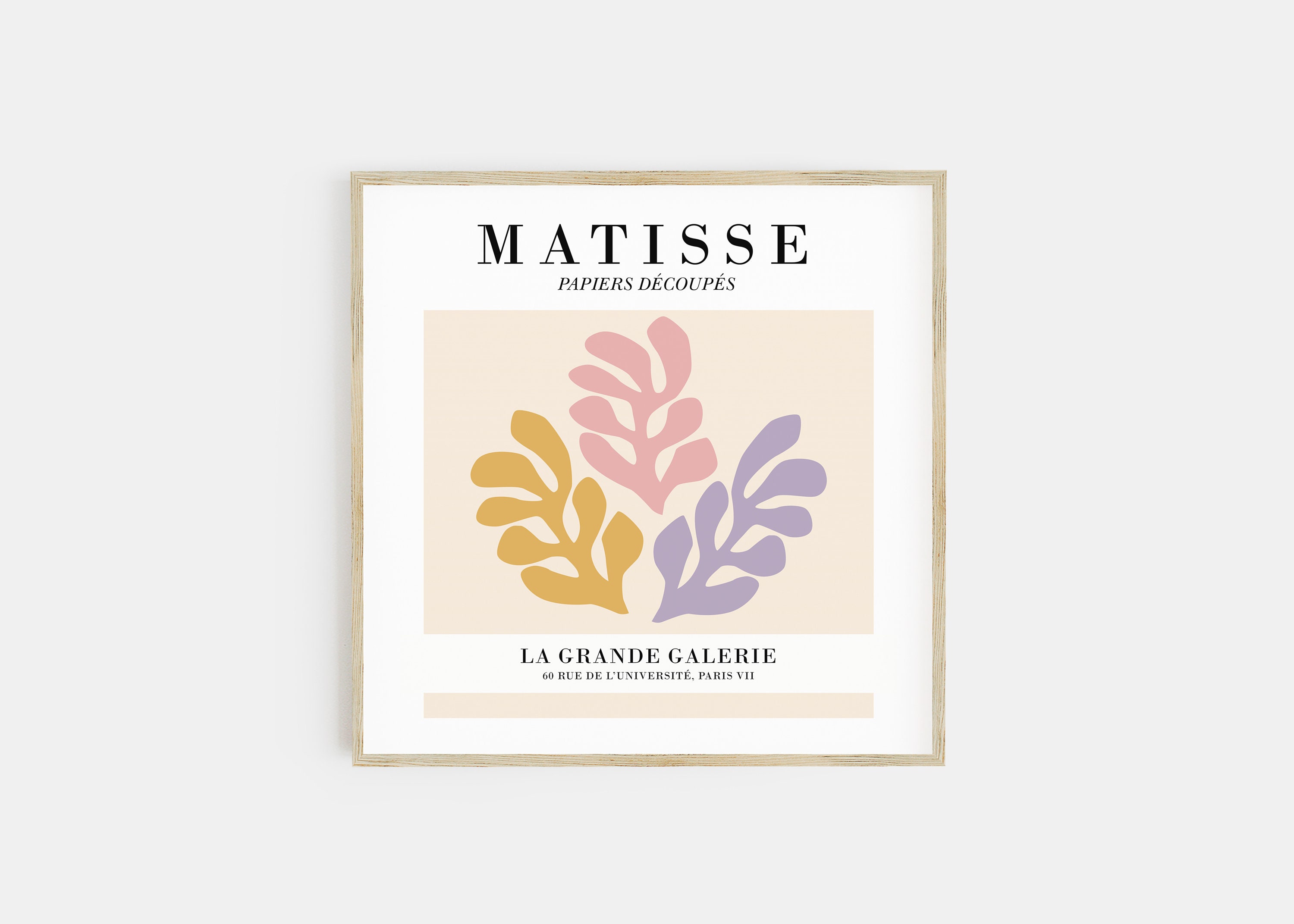 Square Print Set of 3 Square Print Art Matisse Print Set - Etsy UK