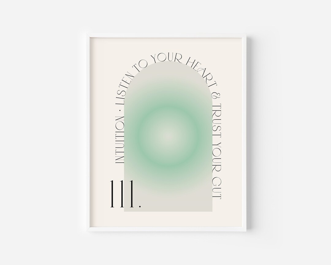 111 Print | Angel Number Poster - Etsy