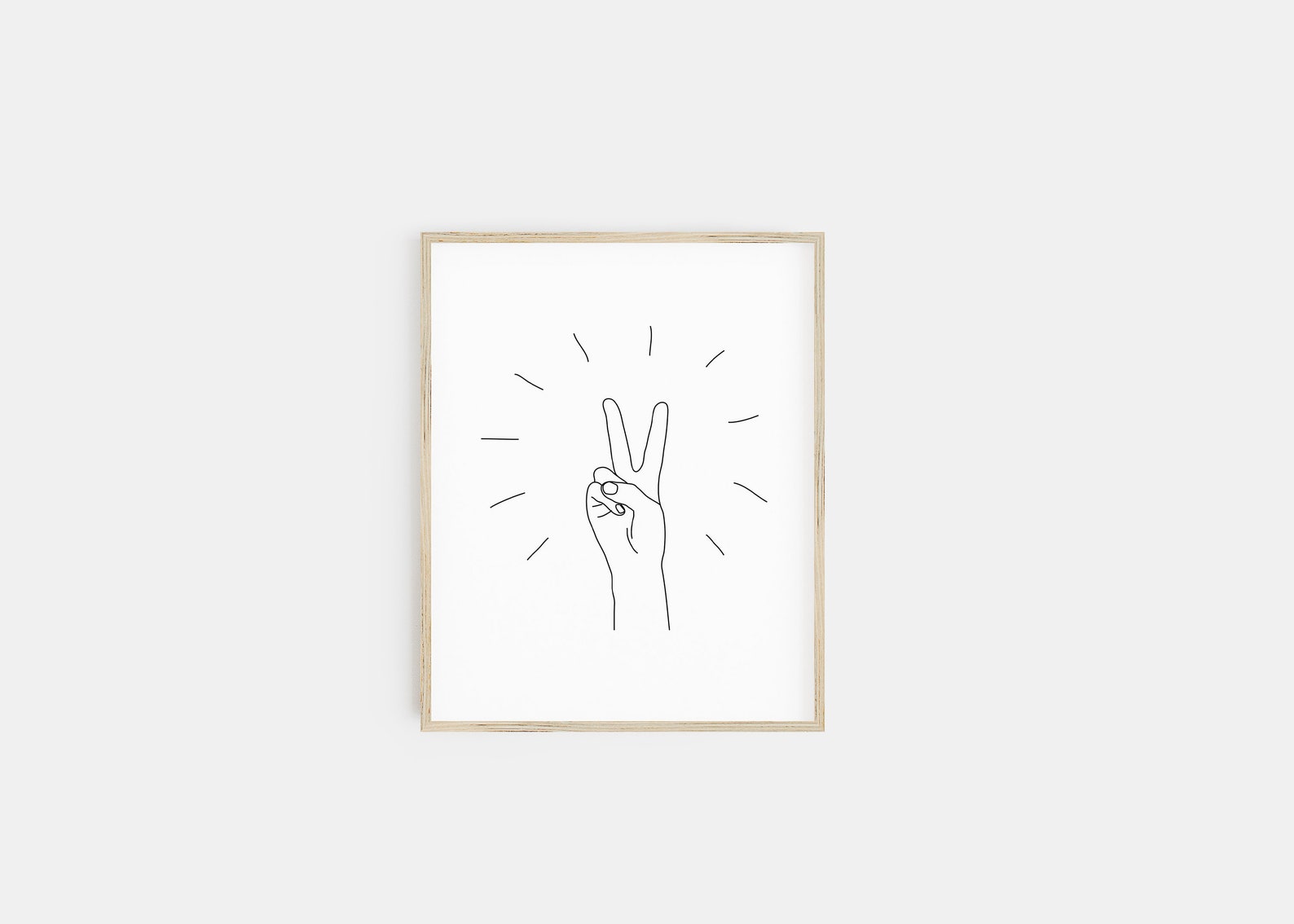 Peace Sign Print Peace Sign Wall Art Peace Sign Poster - Etsy
