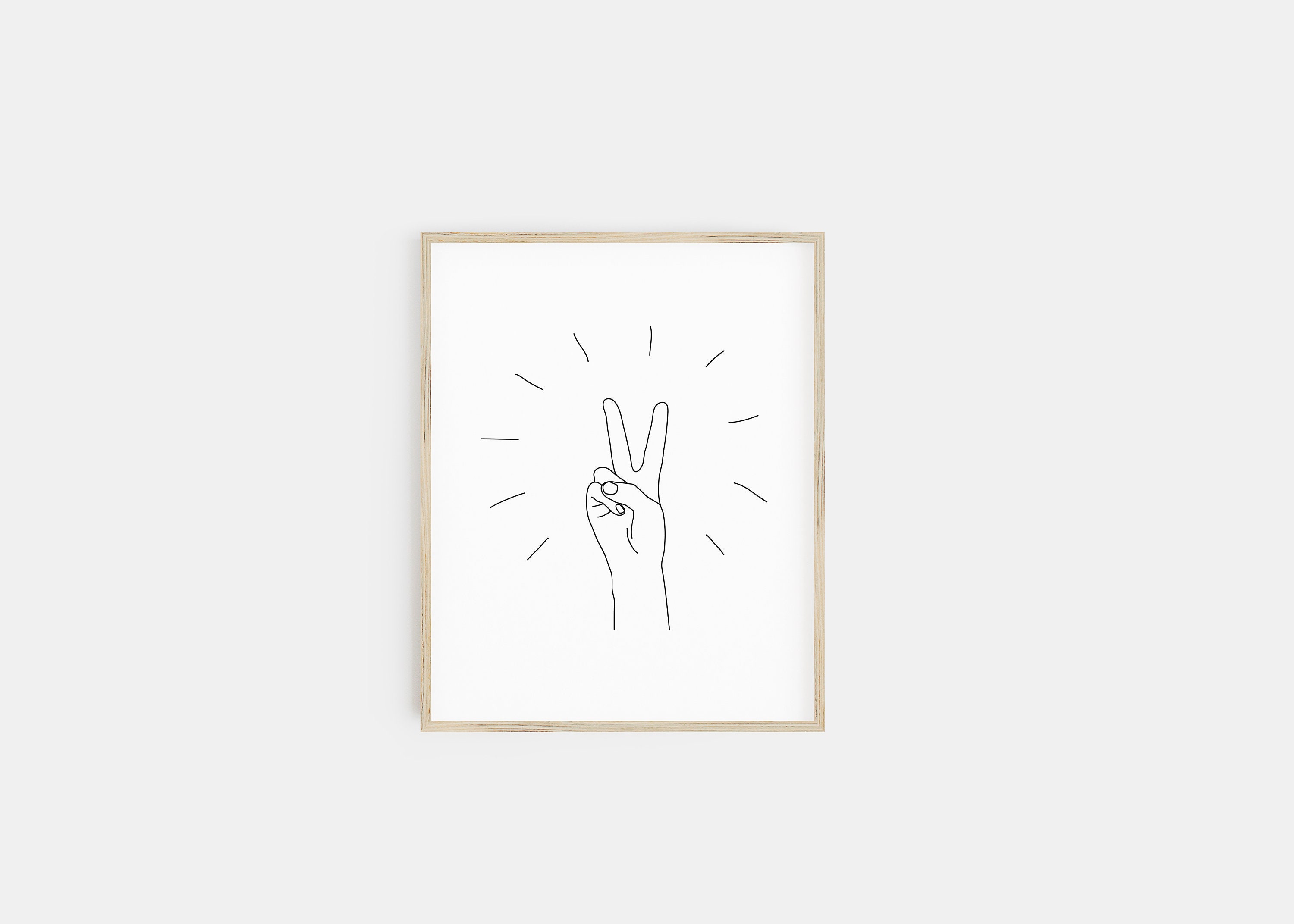 Peace Sign Print Peace Sign Wall Art Peace Sign Poster - Etsy