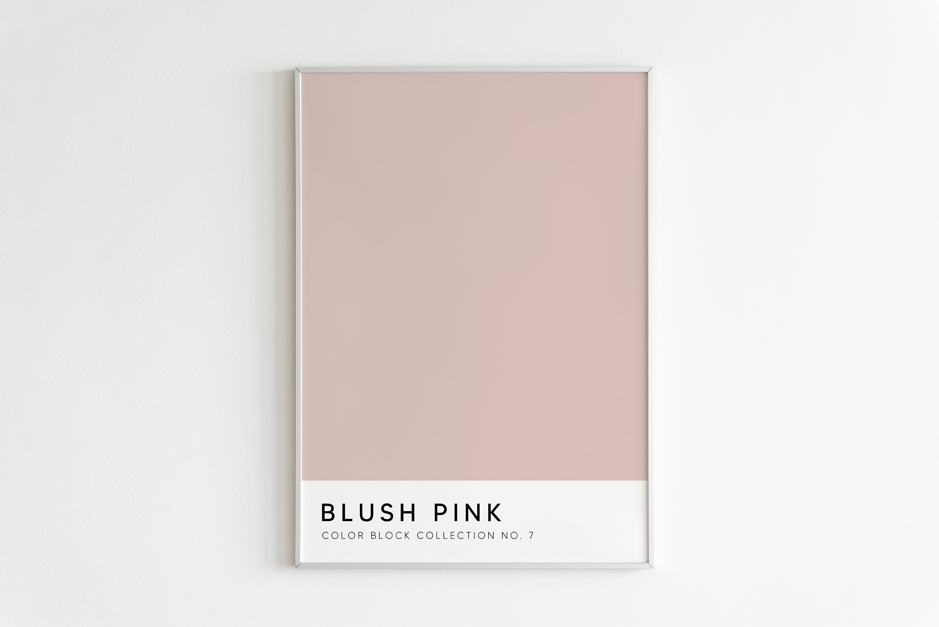 Color Block Art Pink Wall Art Blush Pink Wall Art Wall Etsy