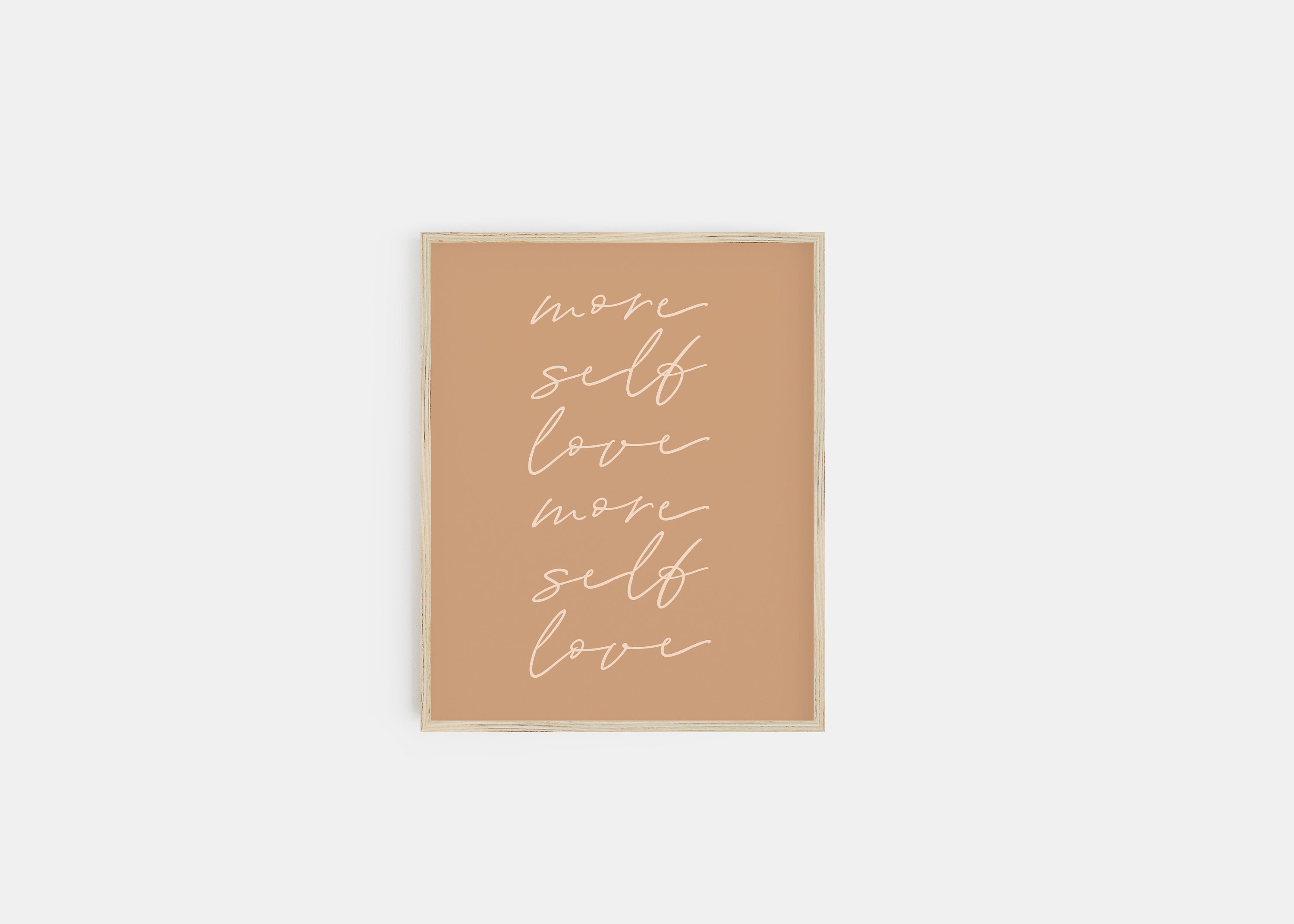 Self love wall art self love print earth tone art boho | Etsy