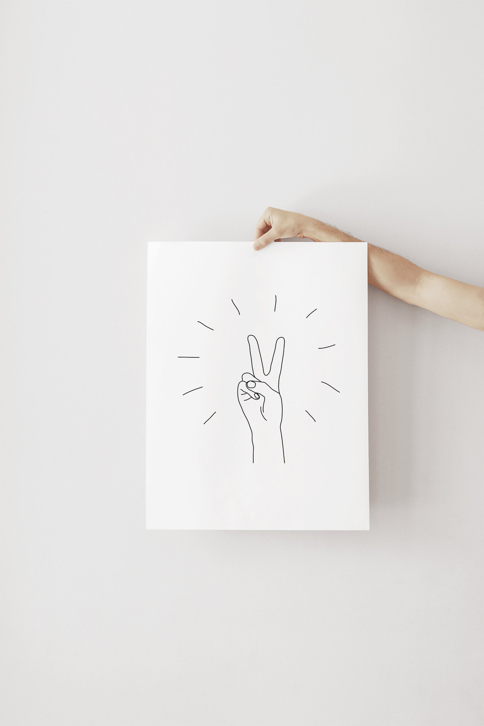 Peace Sign Print Peace Sign Wall Art Peace Sign Poster - Etsy