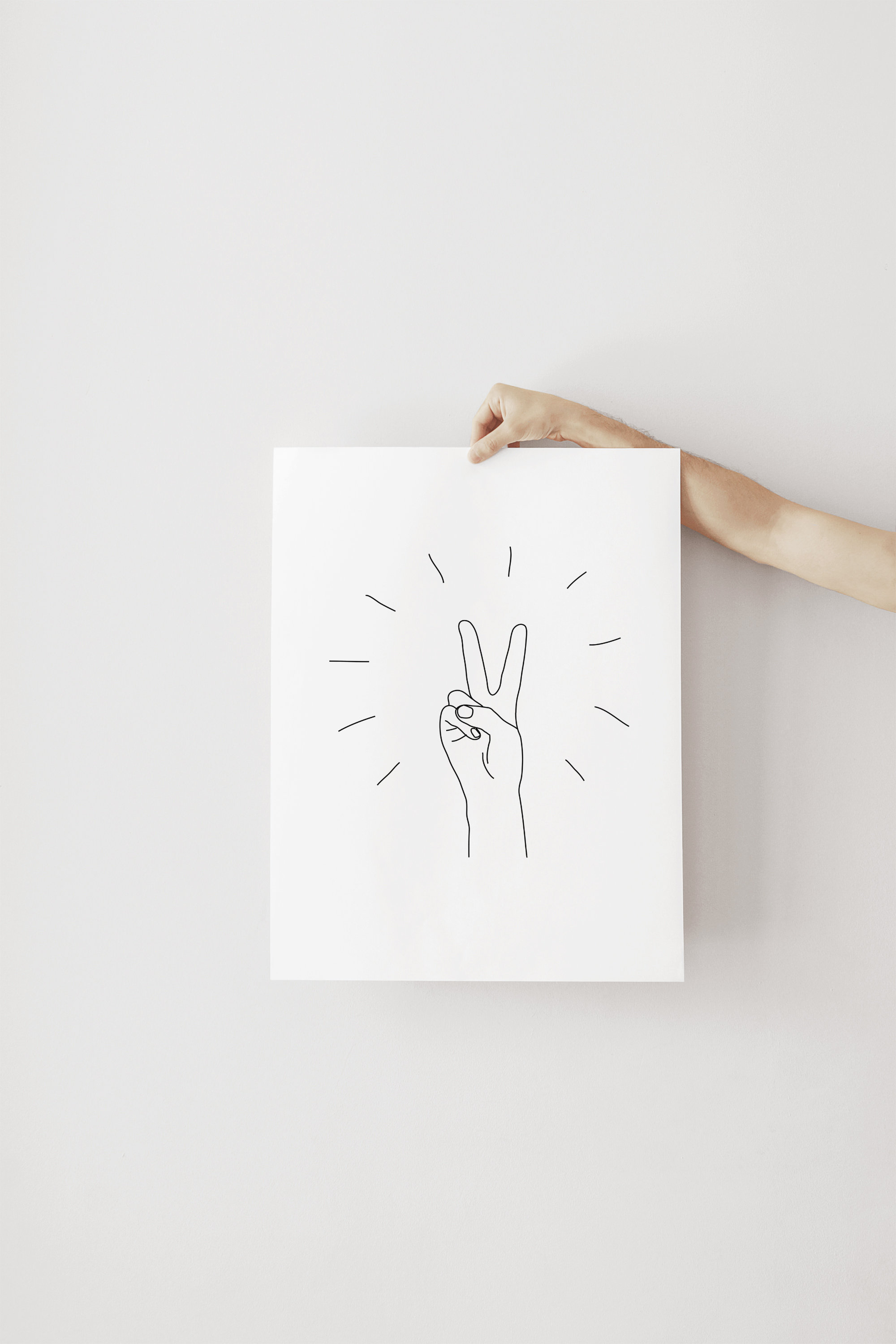 Peace Sign Print | Peace Sign Wall Art | Peace Sign Poster - Etsy
